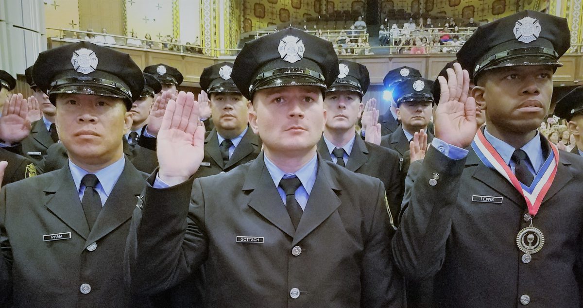 70 firefighters sworn-in as new members of PFD | Philadelphia Fire ...