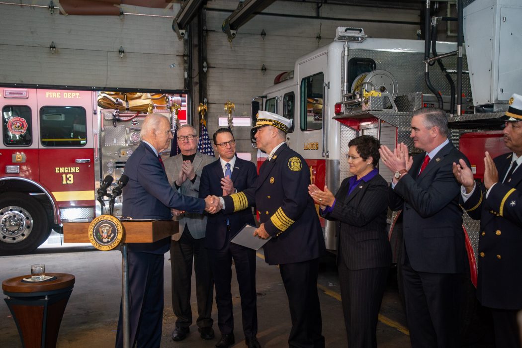President, Governor attend ceremony to place Ladder 1 back in service ...