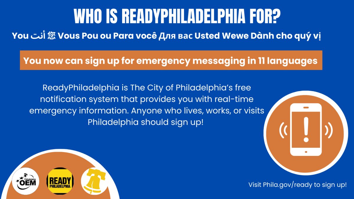 ReadyPhiladelphia Public Alert Program Expands. Emergency Messages Now ...
