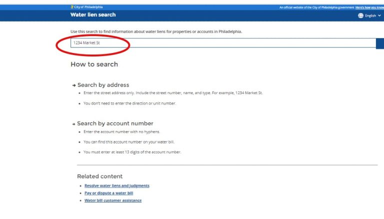 Buying or selling a property? Search Philly water liens online ...