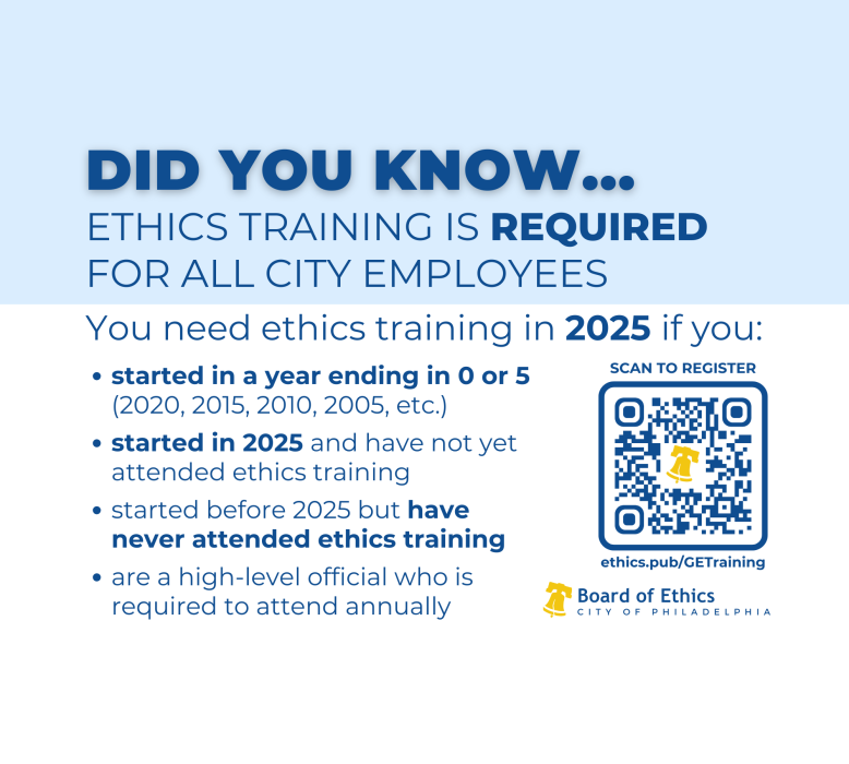 New Ethics Training Requirements for City Officers and Employees in ...